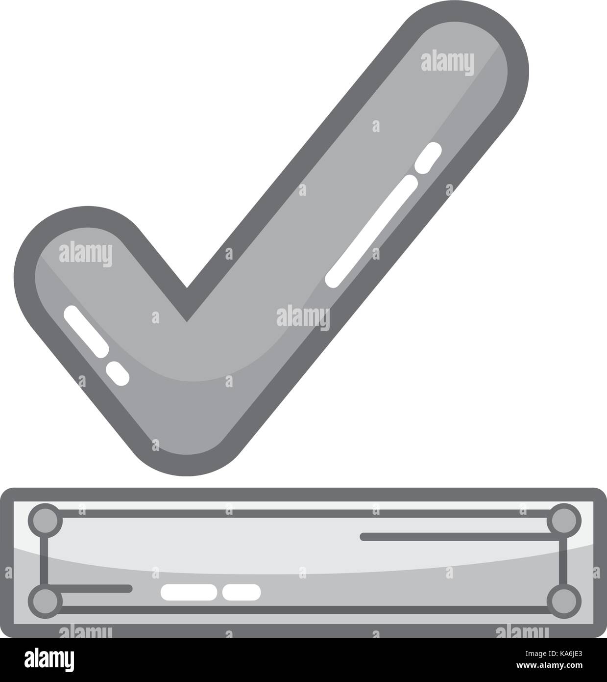 grayscale arrow symbol icon mobile sign Stock Vector Image & Art - Alamy