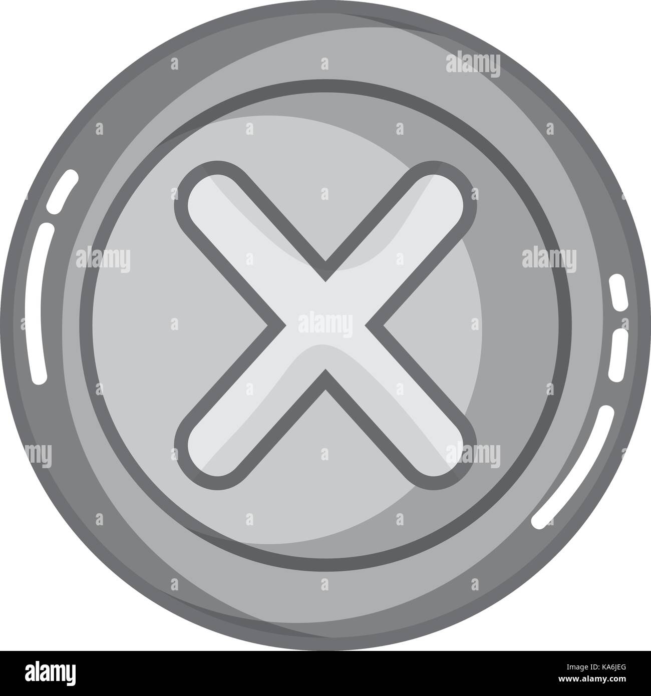 grayscale bad symbol icon mobile sign Stock Vector Image & Art - Alamy