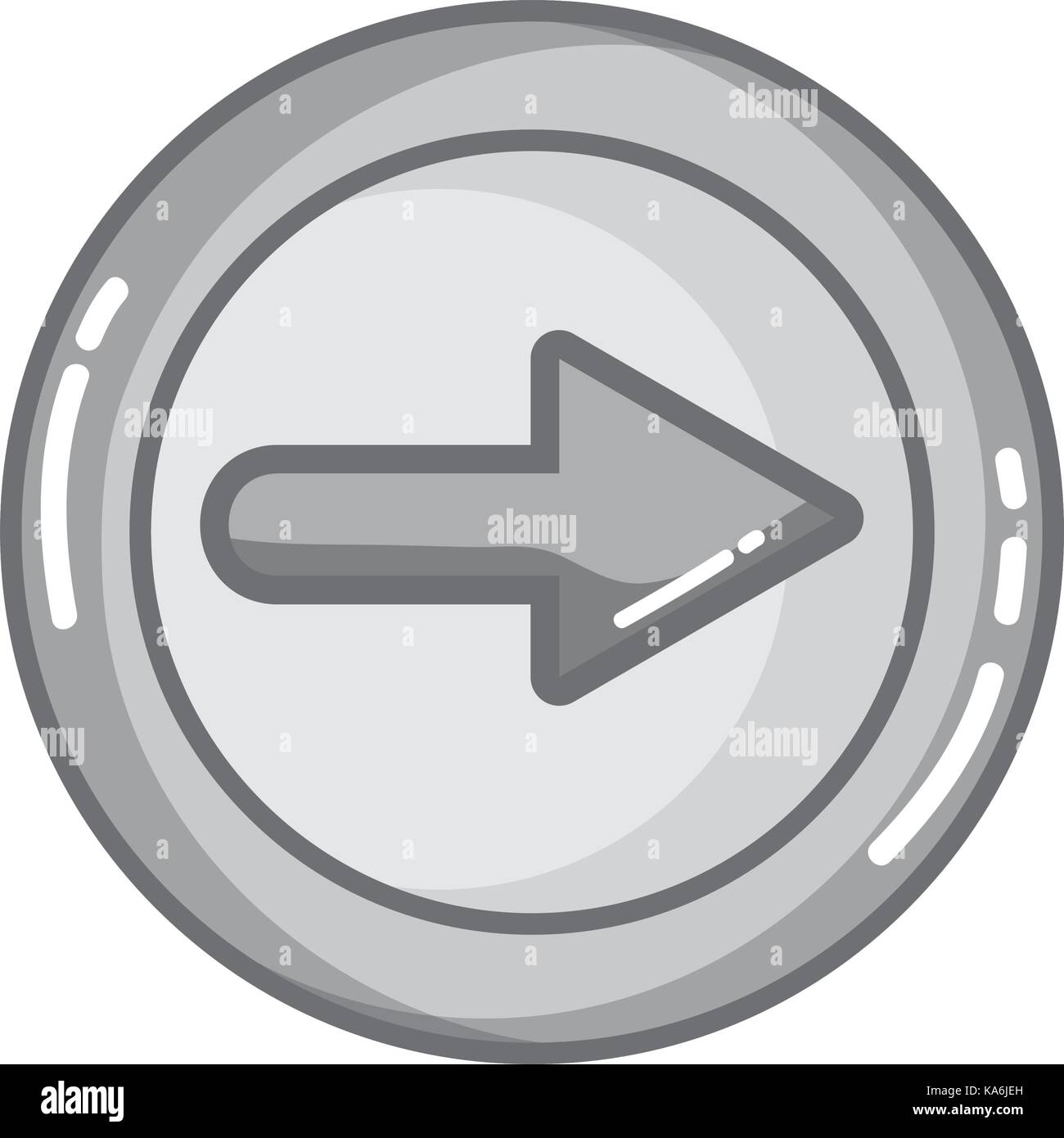 grayscale arrow symbol icon mobile sign Stock Vector Image & Art - Alamy