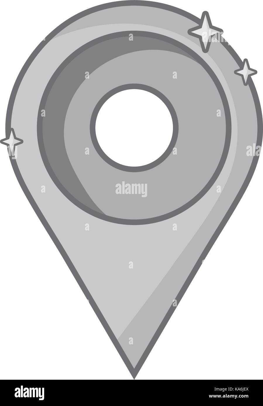 grayscale location graphic symbol design icon Stock Vector Image & Art ...