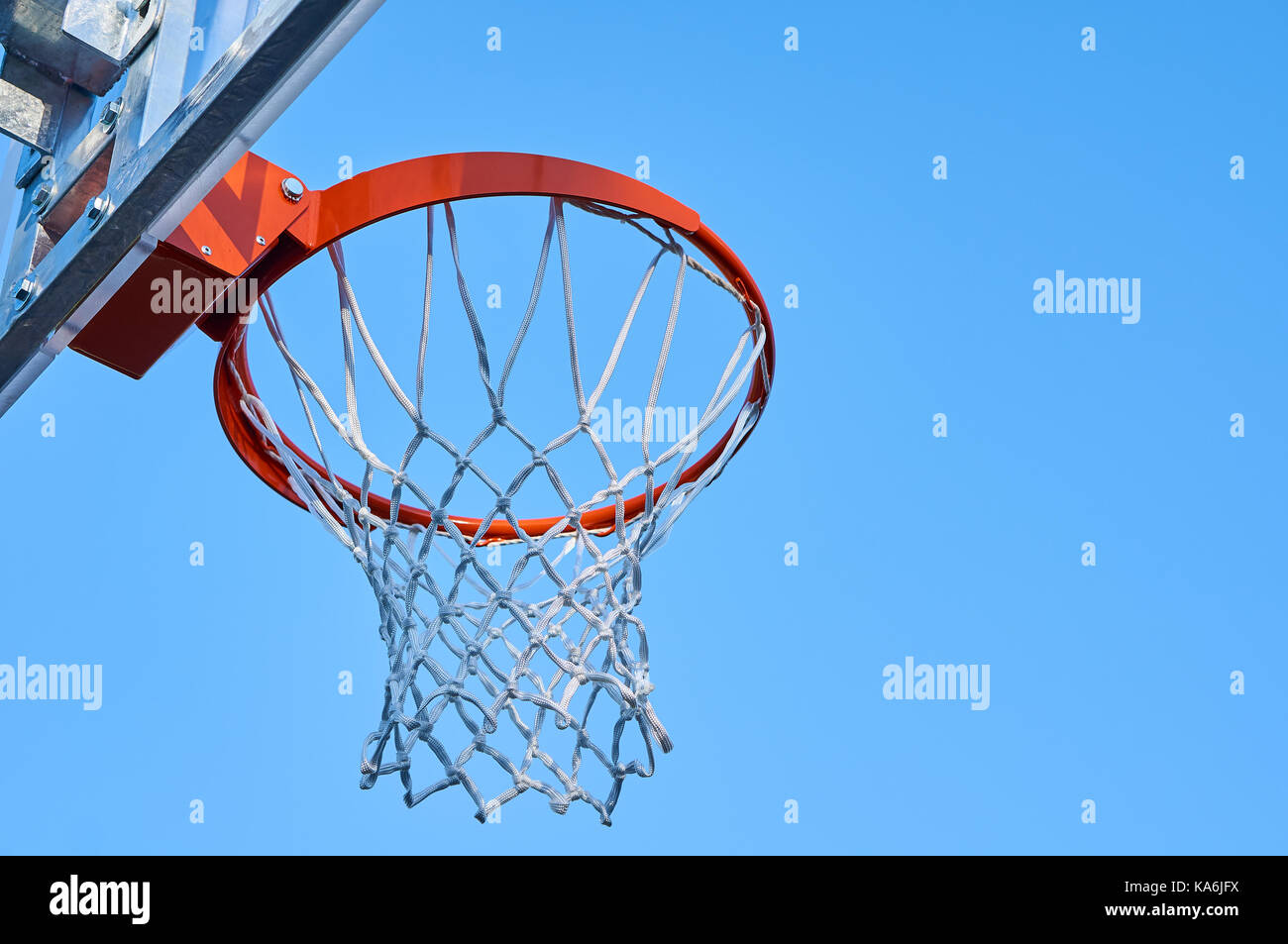Indoor basketball court backboard net hi-res stock photography and ...