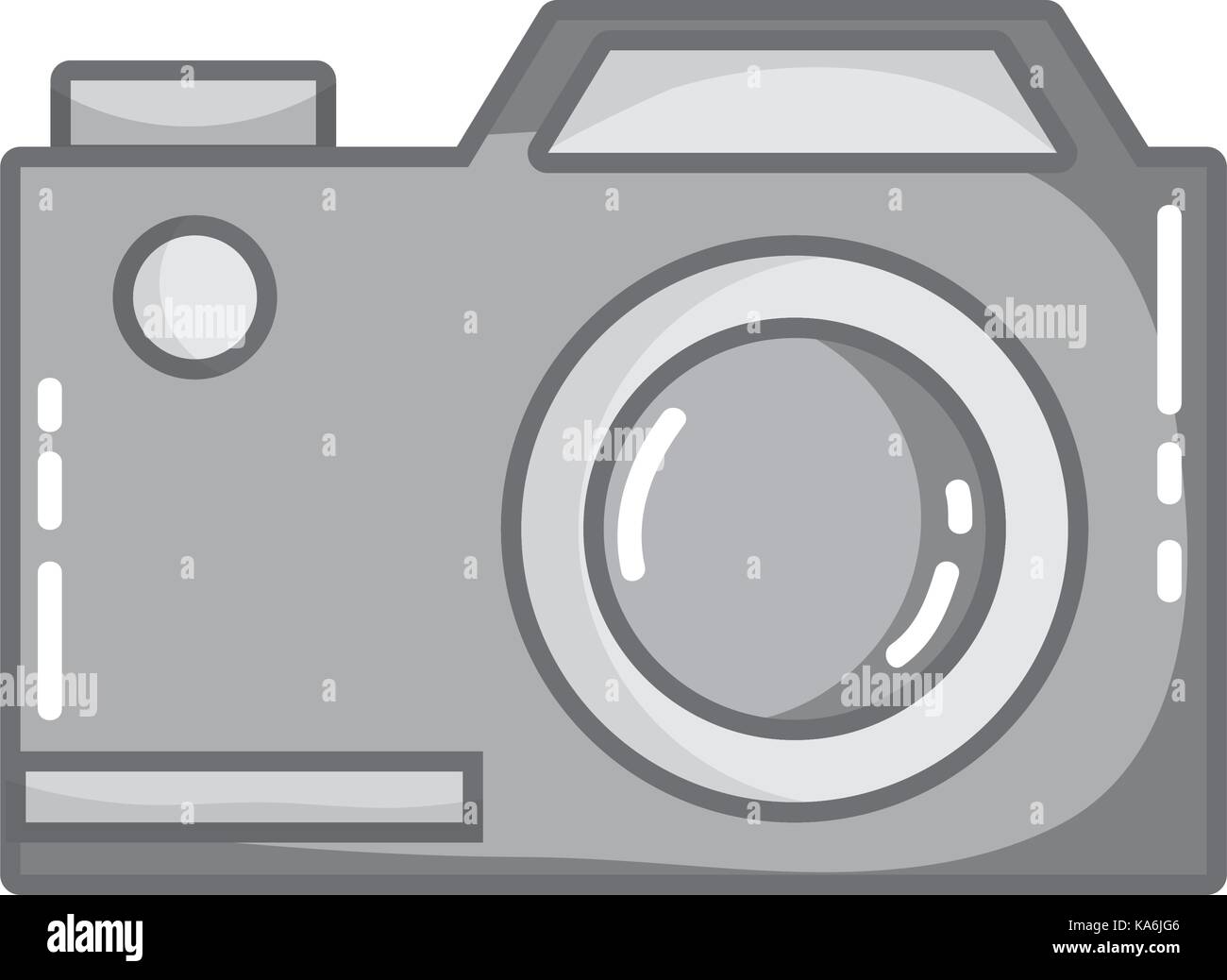 grayscale digital camera technology equipment object Stock Vector Image ...