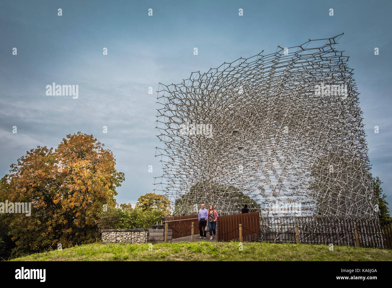 The Hive installation by Wolfgang Buttress in Kew Gardens. The gardens ...