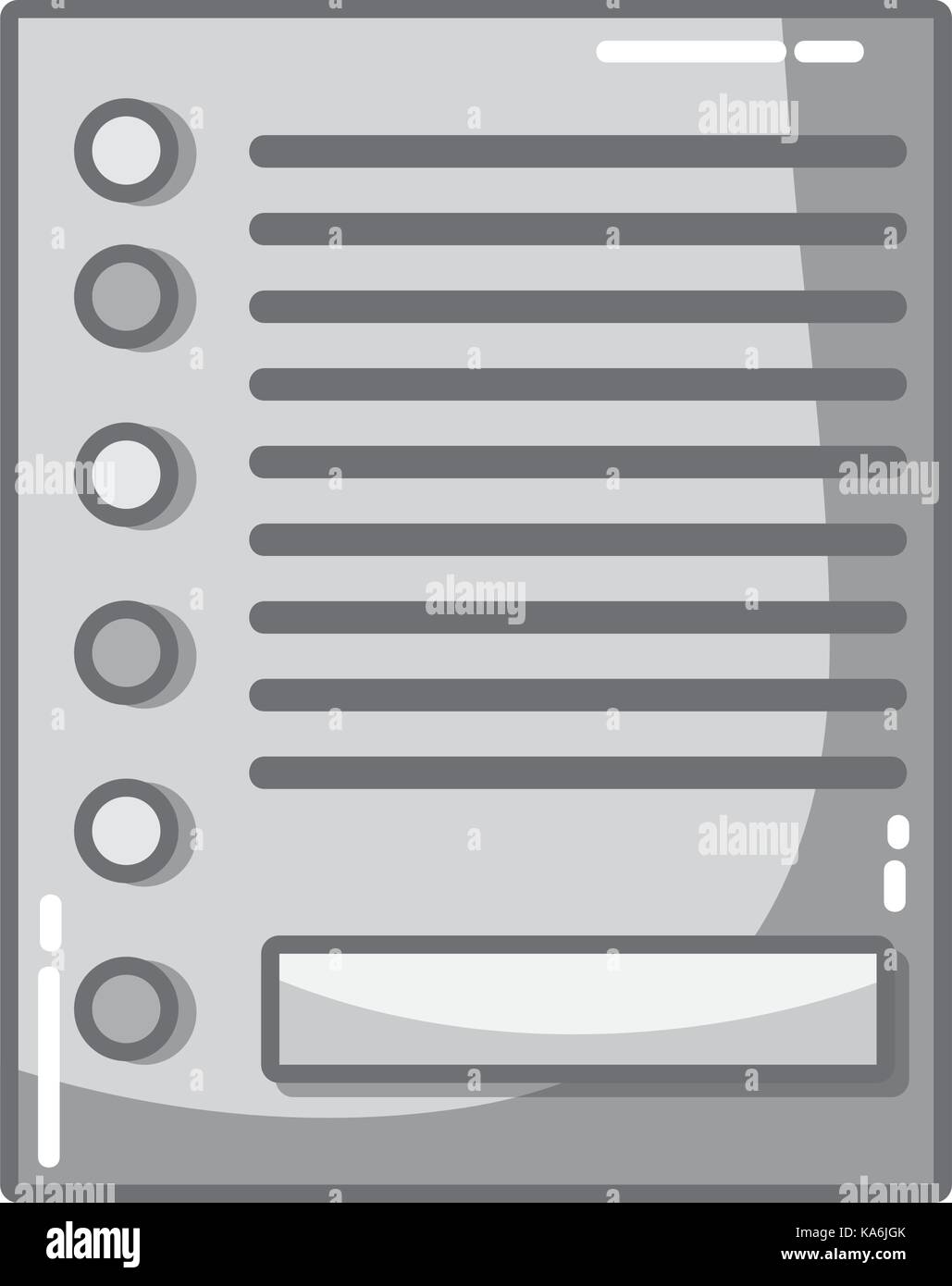 grayscale document business information data icon Stock Vector Image ...