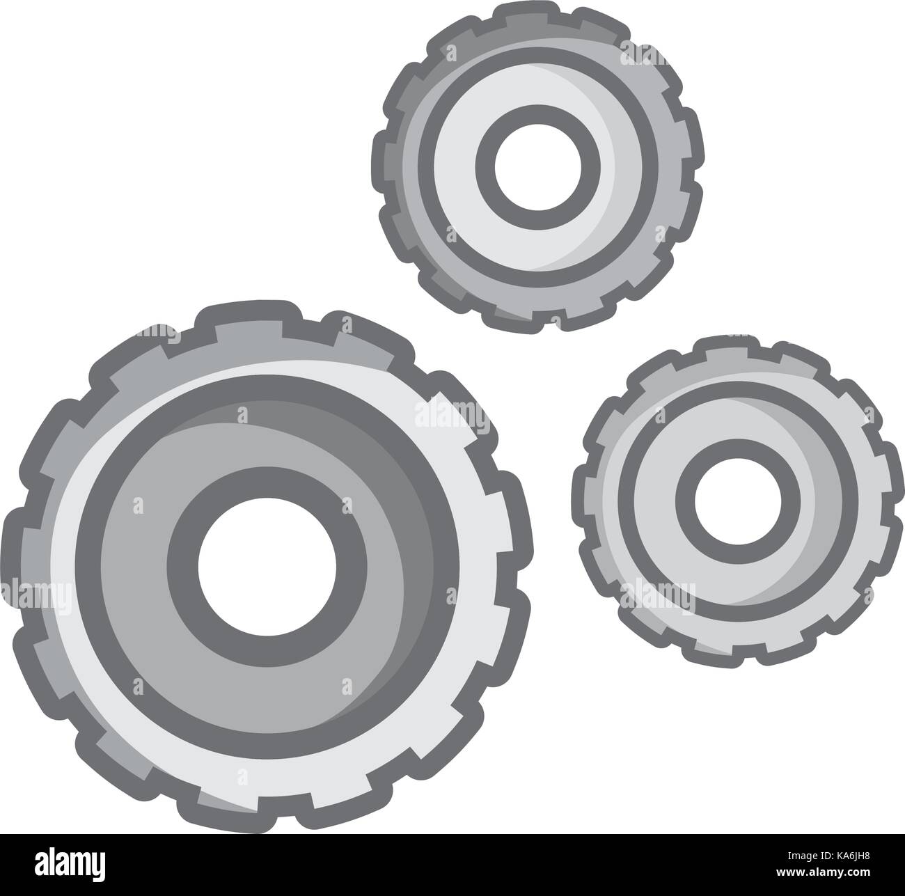 grayscale gear engine industry technical equipment Stock Vector Image ...