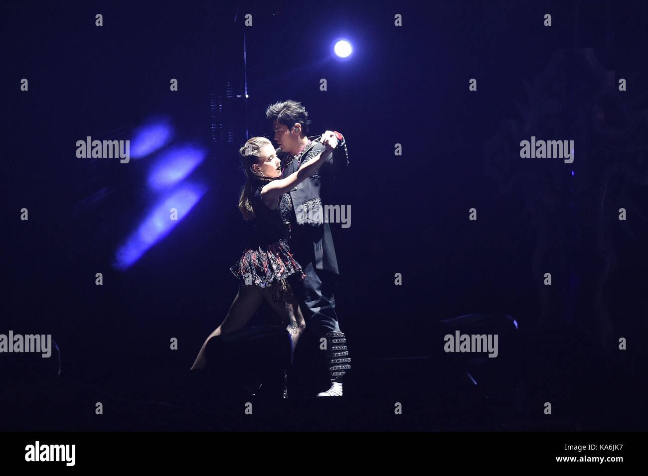 Taiwanese singer Jay Chou performs at the 'The Invincible' Jay Chou ...