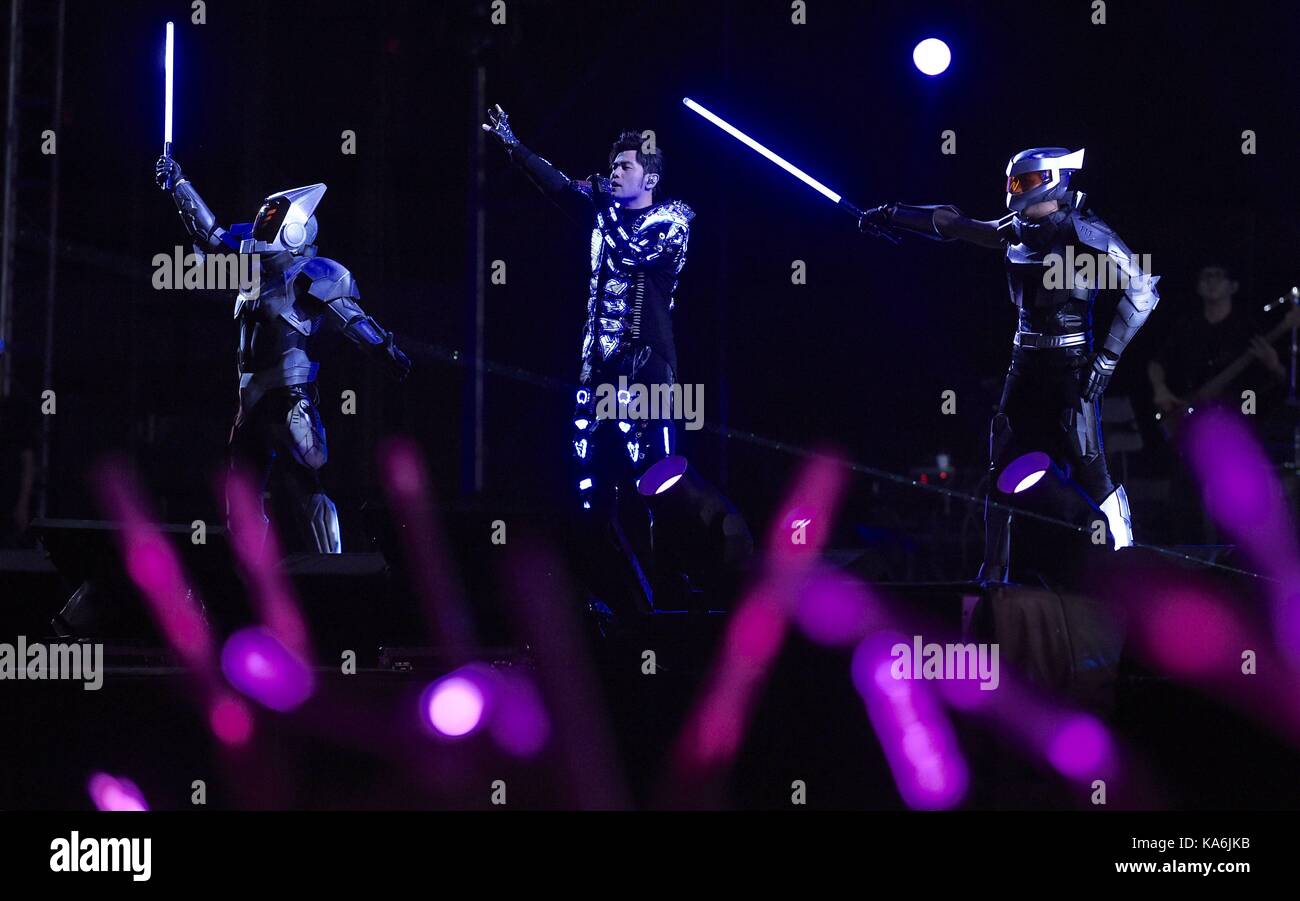 Taiwanese singer Jay Chou performs at the 'The Invincible' Jay Chou ...