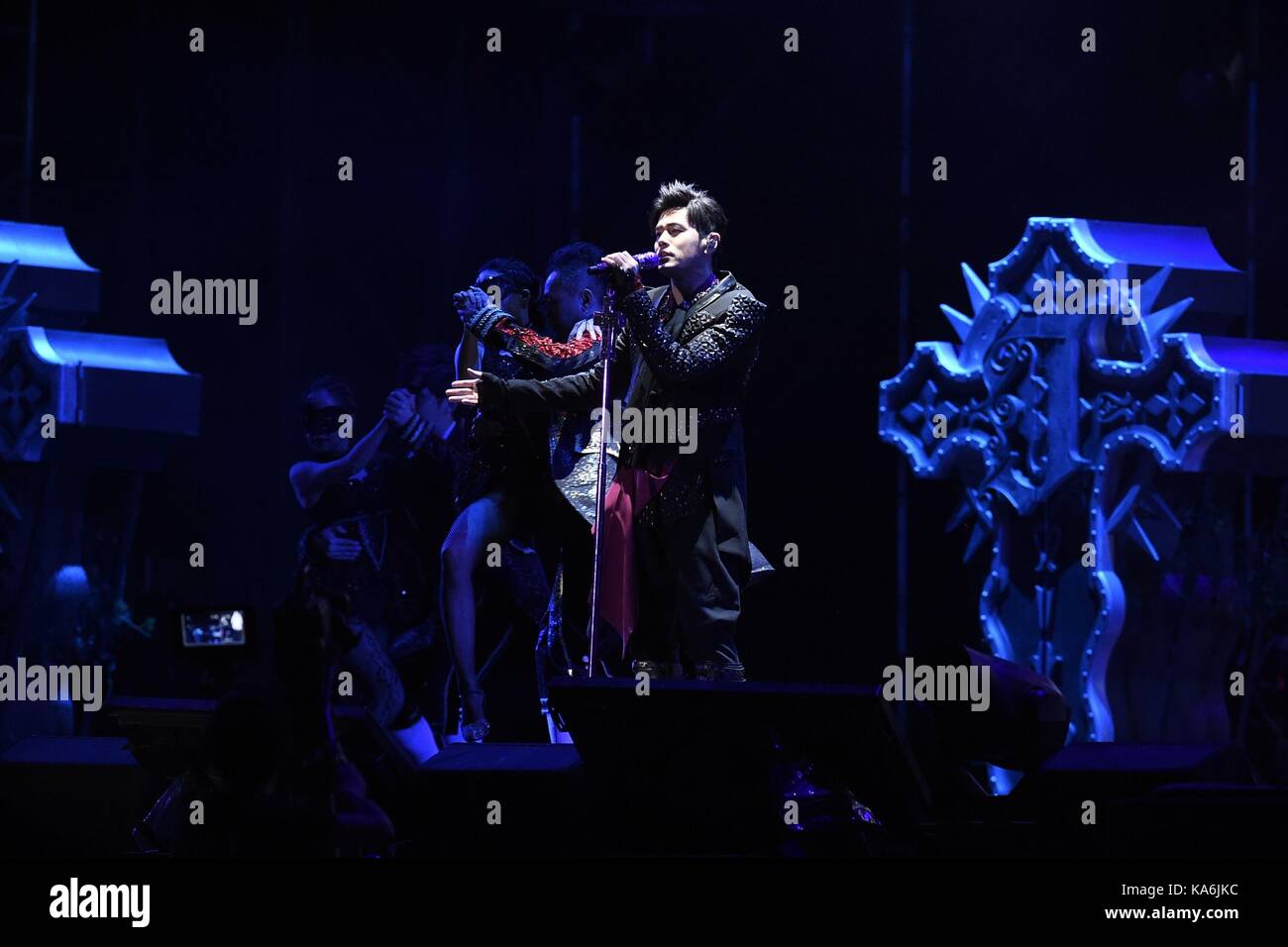 Taiwanese singer Jay Chou performs at the 'The Invincible' Jay Chou ...