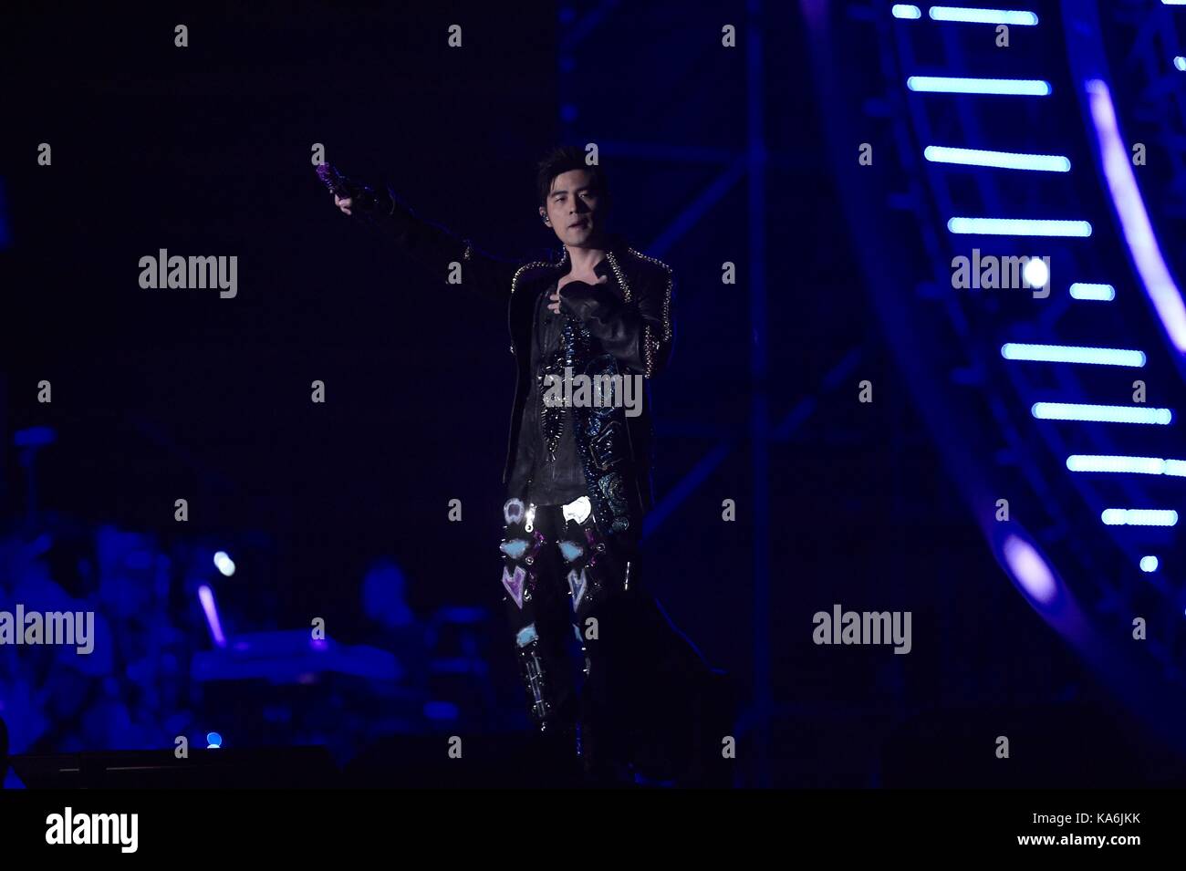 Taiwanese singer Jay Chou performs at the 'The Invincible' Jay Chou ...