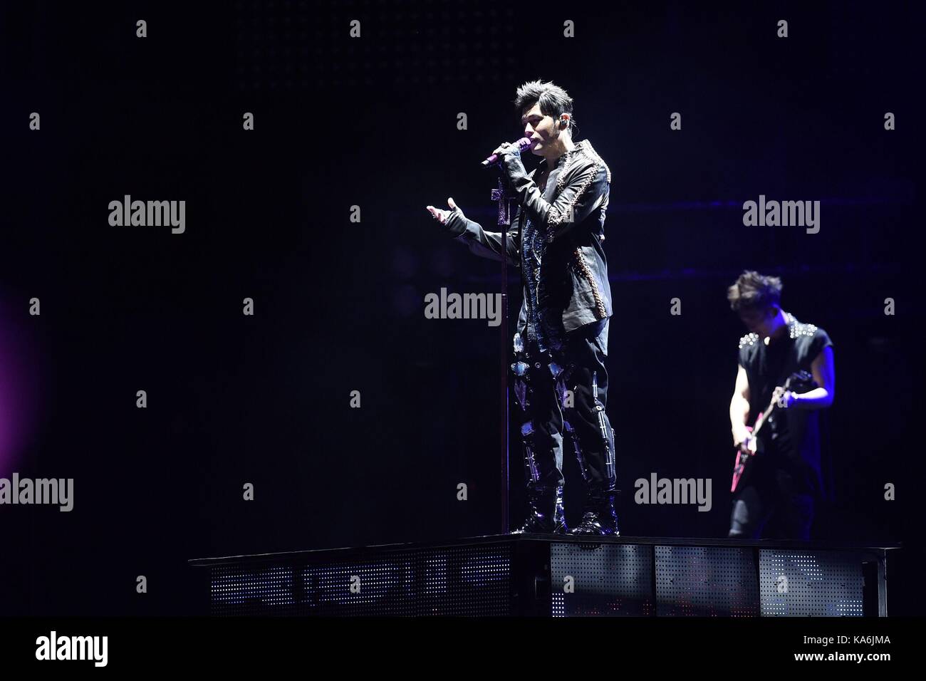 Taiwanese singer Jay Chou performs at the 'The Invincible' Jay Chou ...