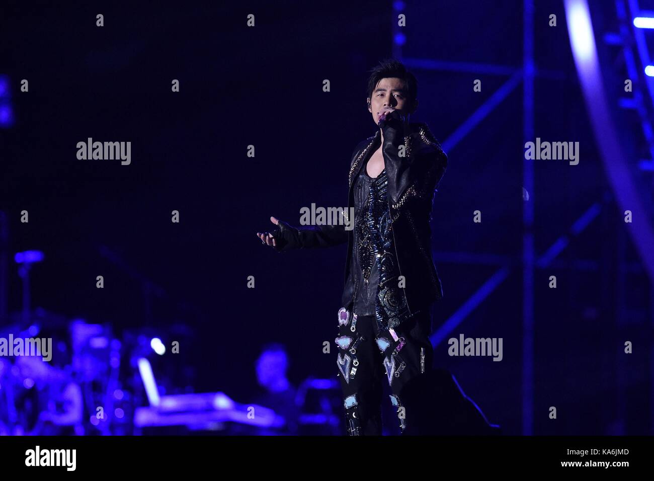 Taiwanese singer Jay Chou performs at the 'The Invincible' Jay Chou ...
