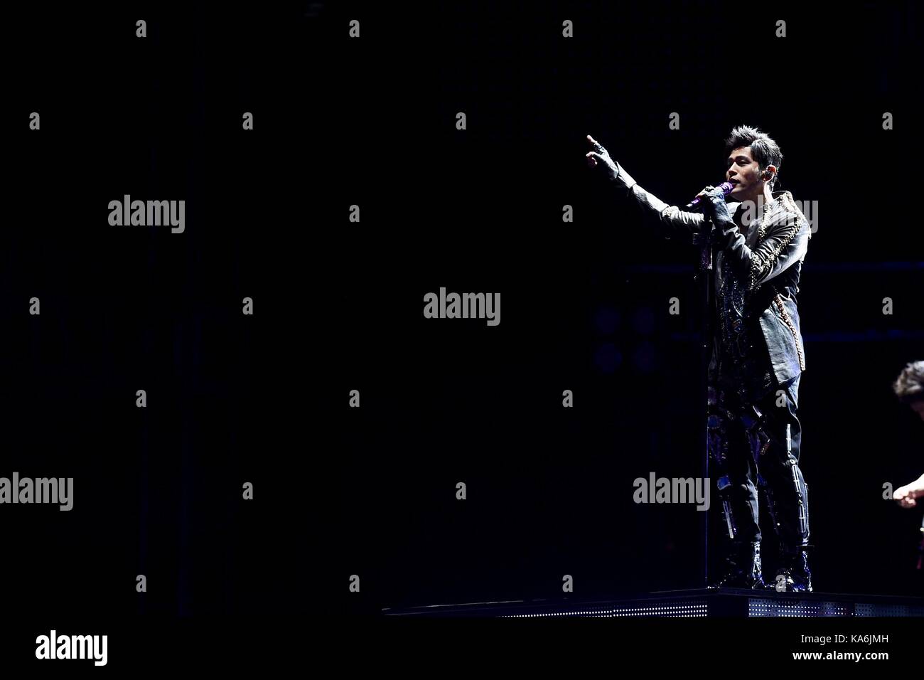 Taiwanese singer Jay Chou performs at the 'The Invincible' Jay Chou ...