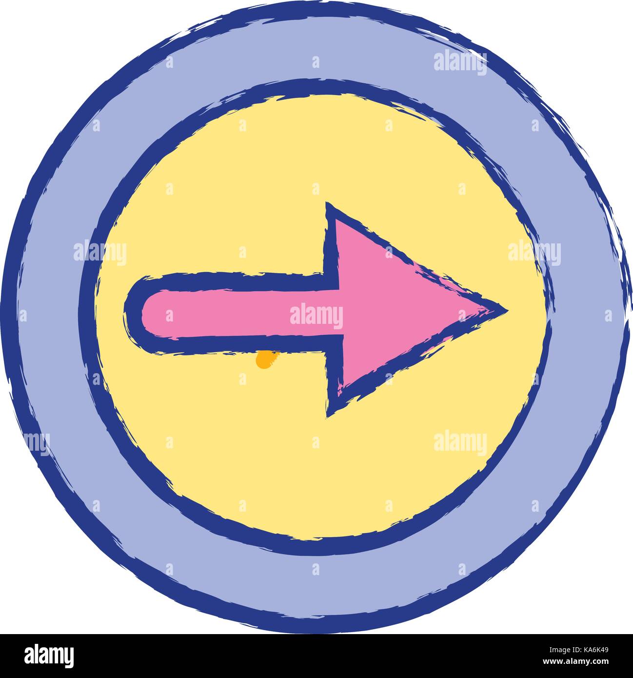 arrow symbol icon mobile sign Stock Vector Image & Art - Alamy
