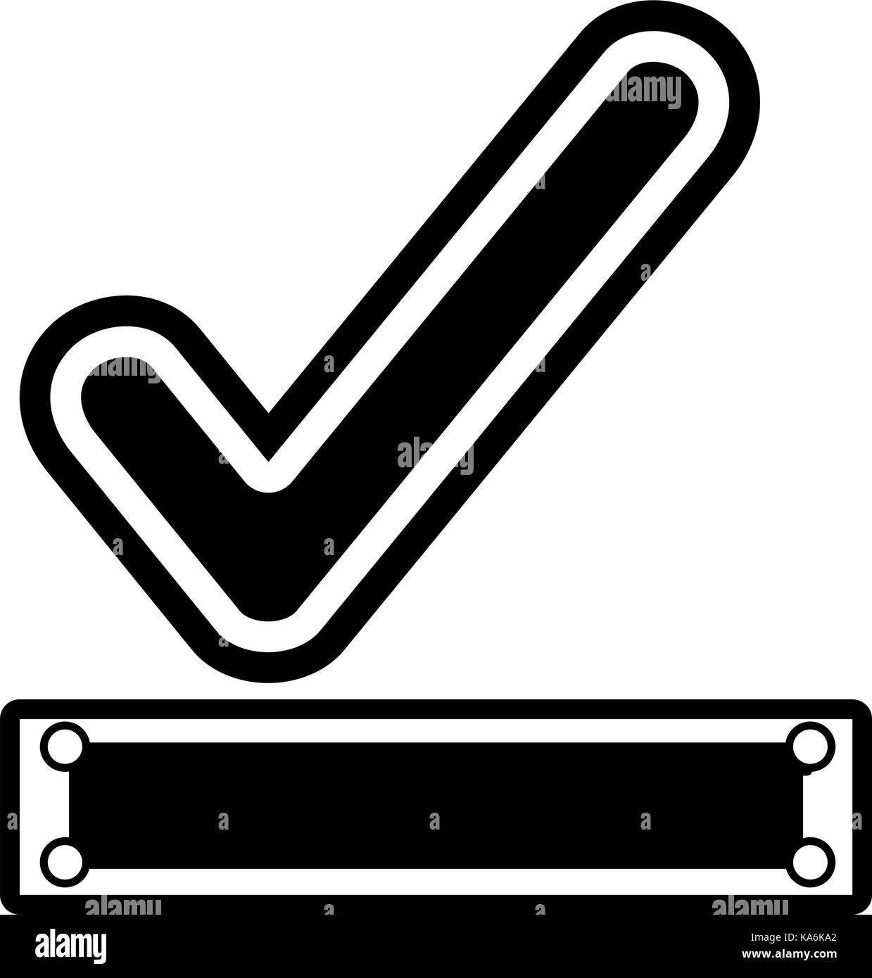 contour check good symbol icon design Stock Vector Image & Art - Alamy