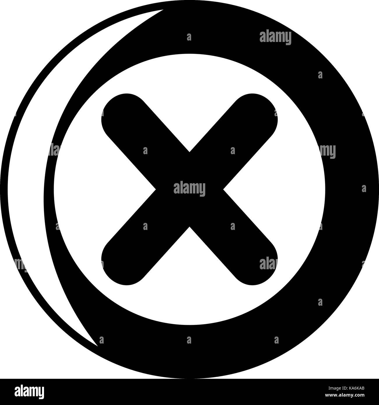 contour bad symbol icon mobile sign Stock Vector Image & Art - Alamy