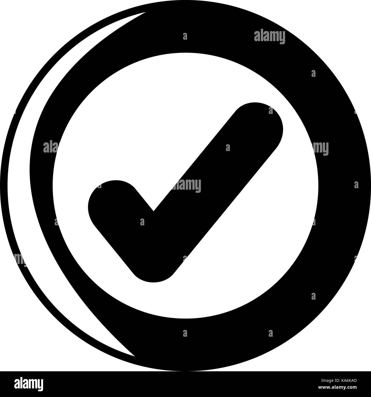 contour check good symbol icon design Stock Vector Image & Art - Alamy