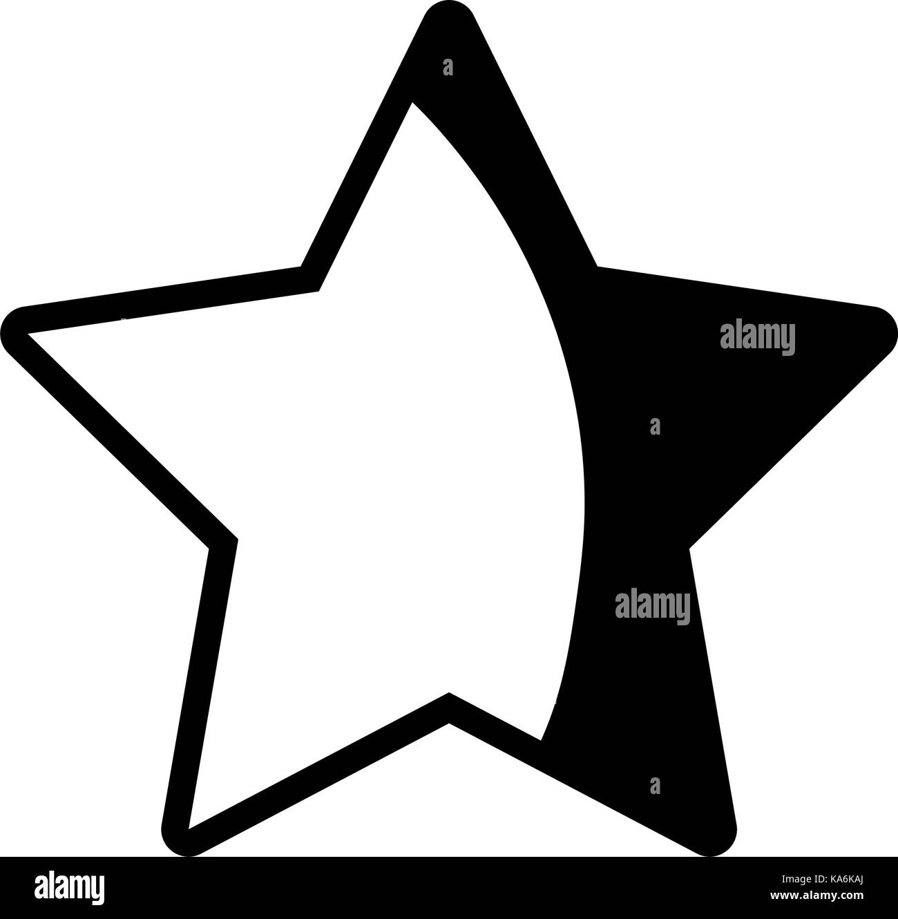 contour rating star symbol and element status Stock Vector Image & Art ...