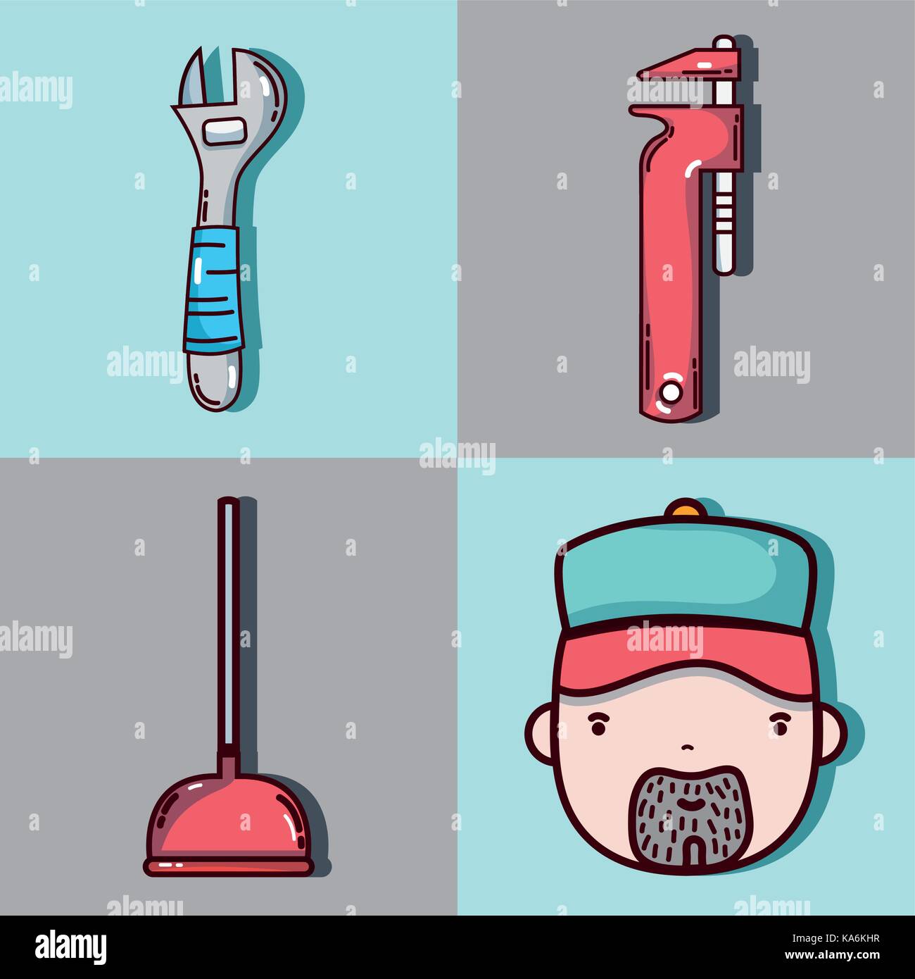 set mechanical tool to repair service Stock Vector Image & Art - Alamy