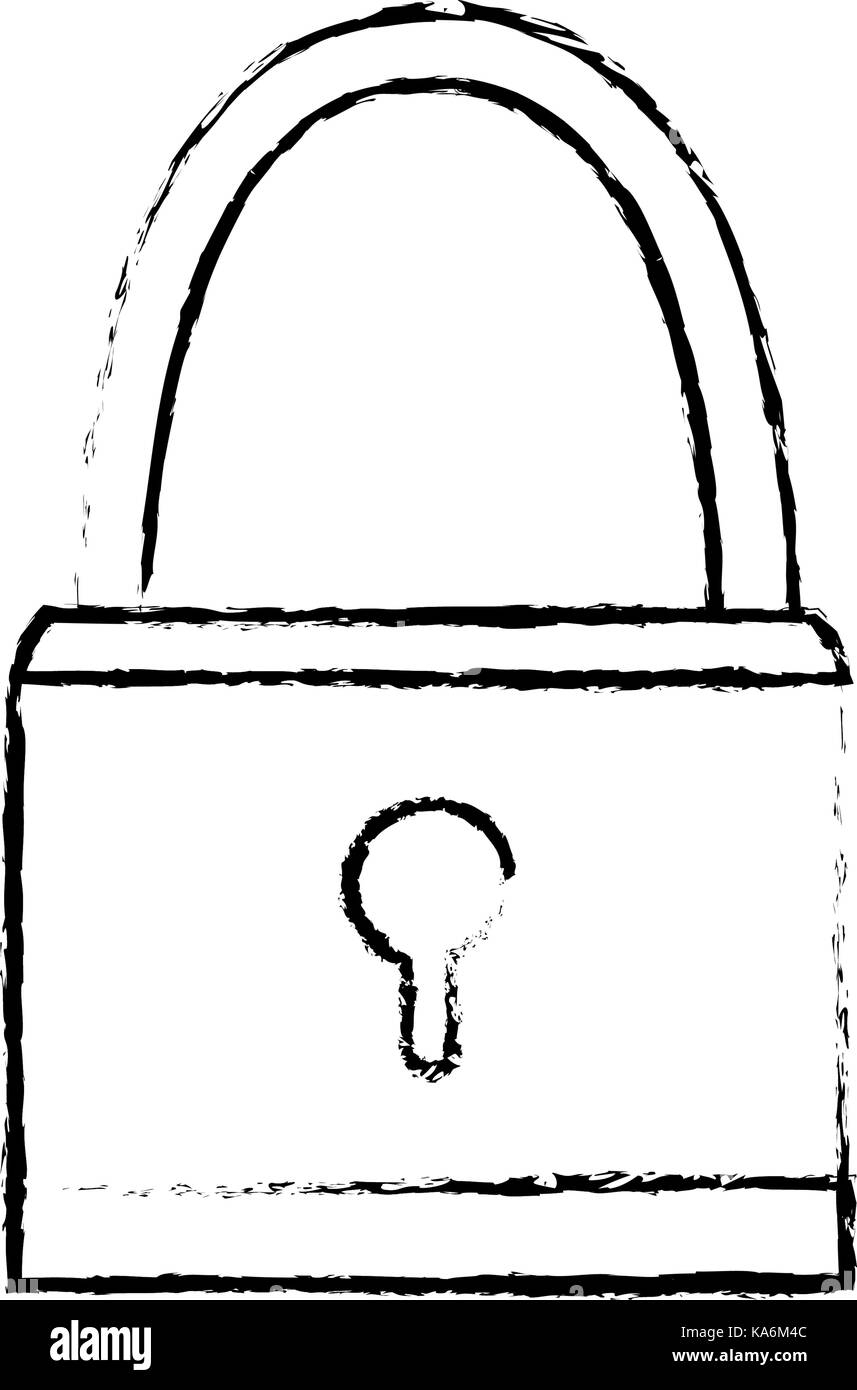 figure padlock object security symbol design Stock Vector Image & Art ...