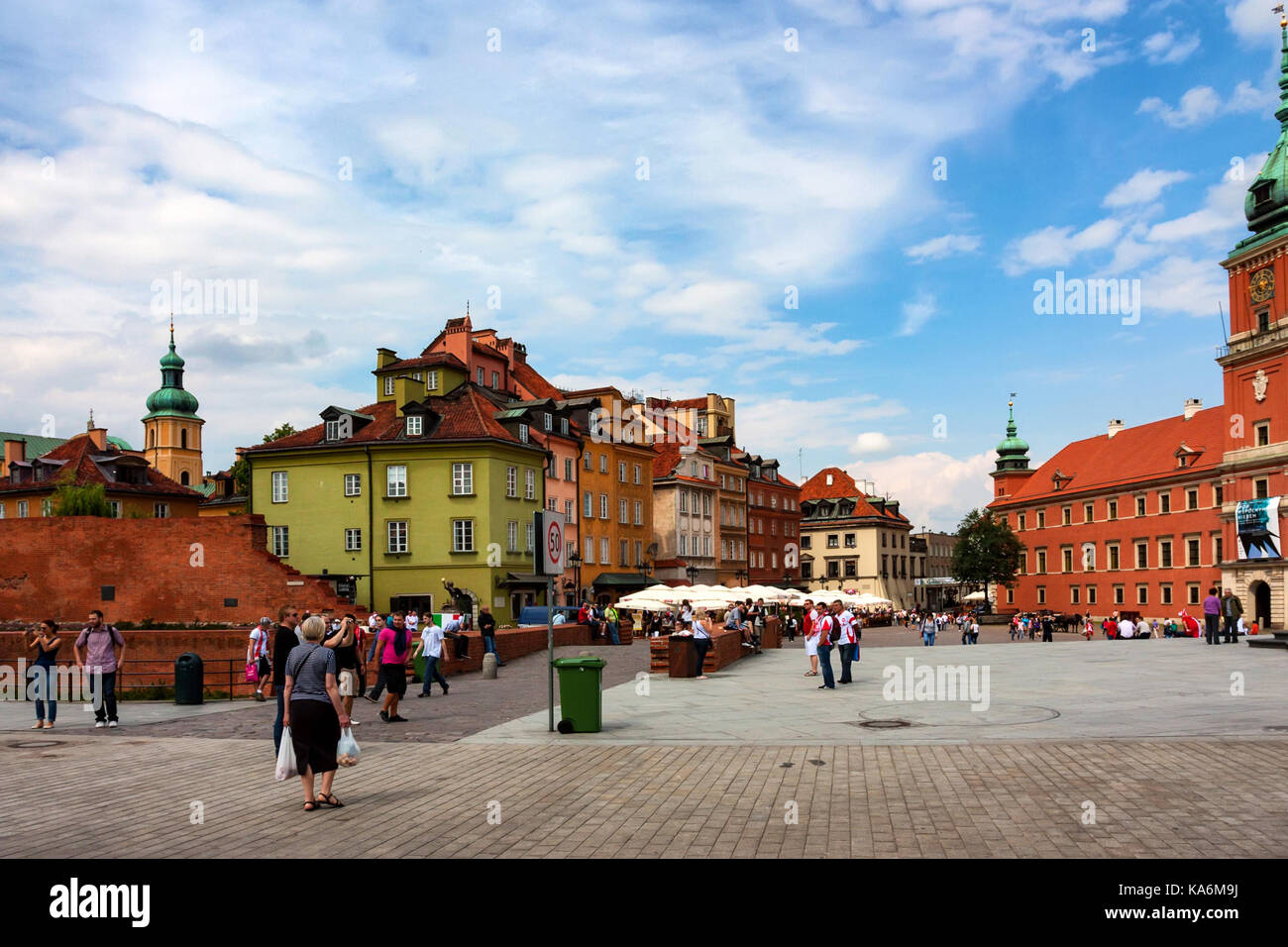 Warsaw royal castle aerial hi-res stock photography and images - Alamy
