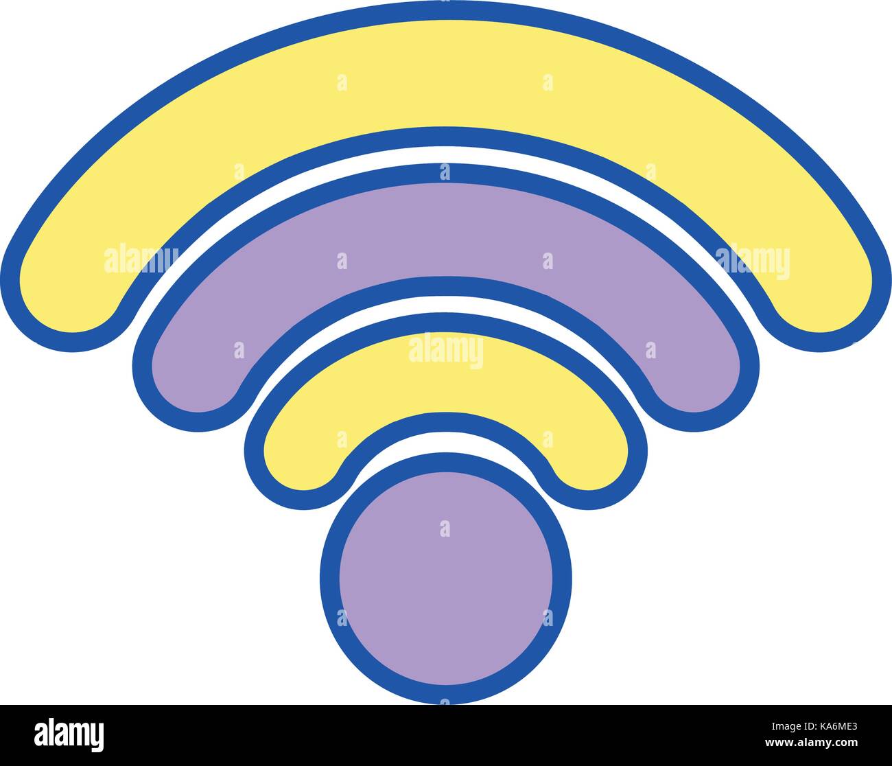 wifi connection network digital symbol Stock Vector Image & Art - Alamy