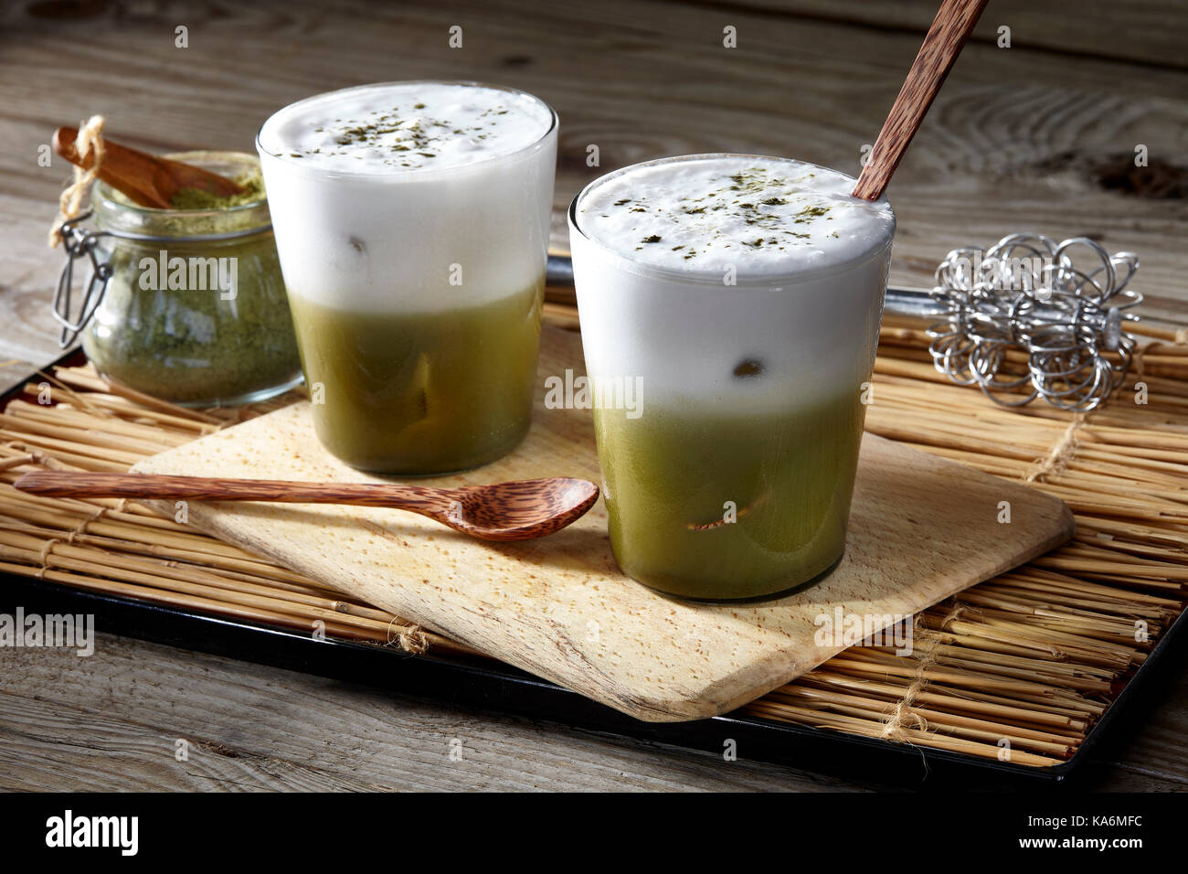 Whisked matcha hi-res stock photography and images - Alamy