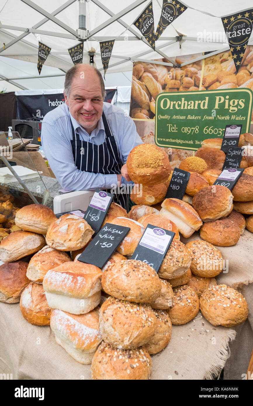 Orchard Pigs stall at the Ludlow 2017 Food Festival Stock Photo - Alamy