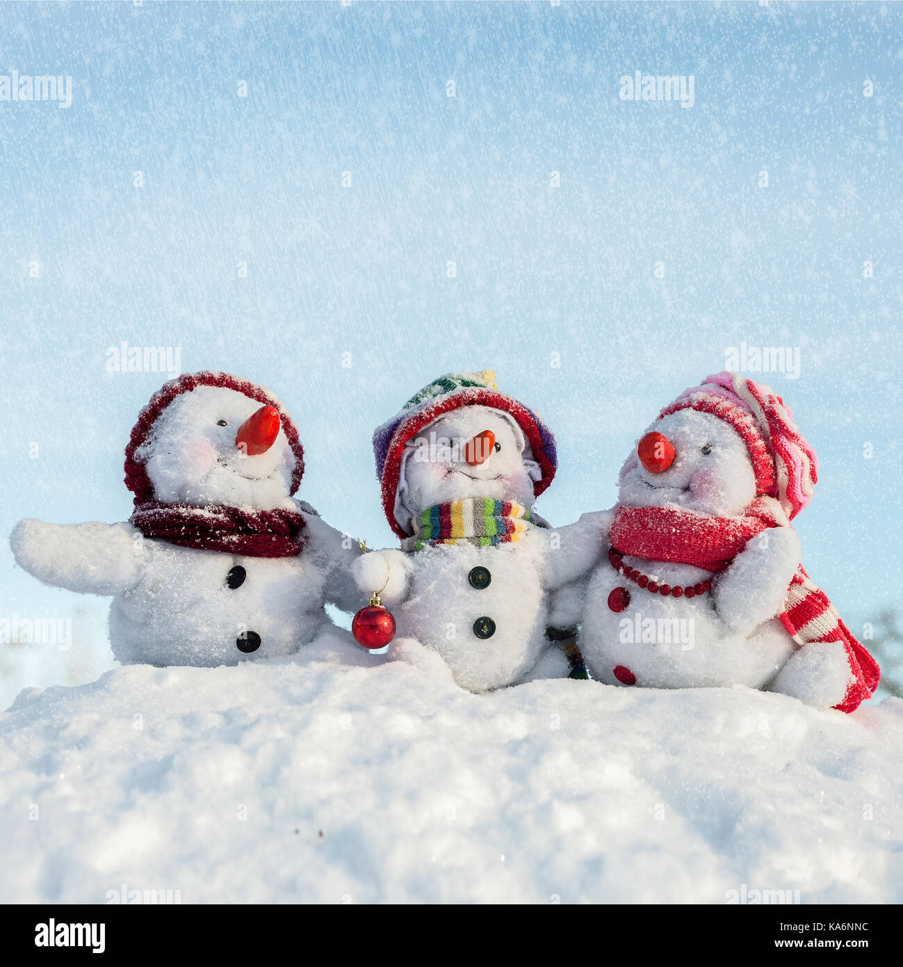 Snowman family hi-res stock photography and images - Alamy