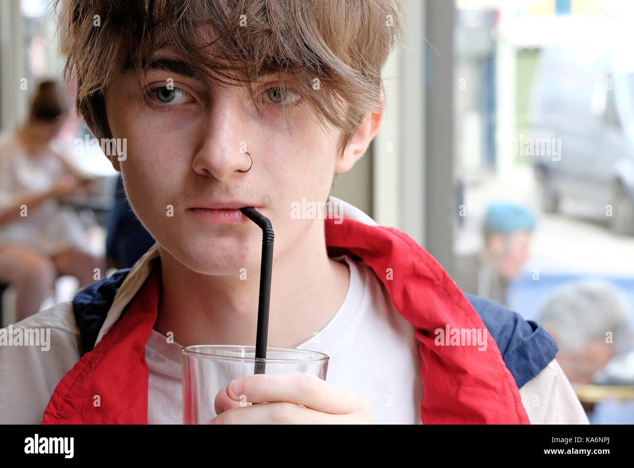 Soft drink with drinking straw hi-res stock photography and images - Alamy