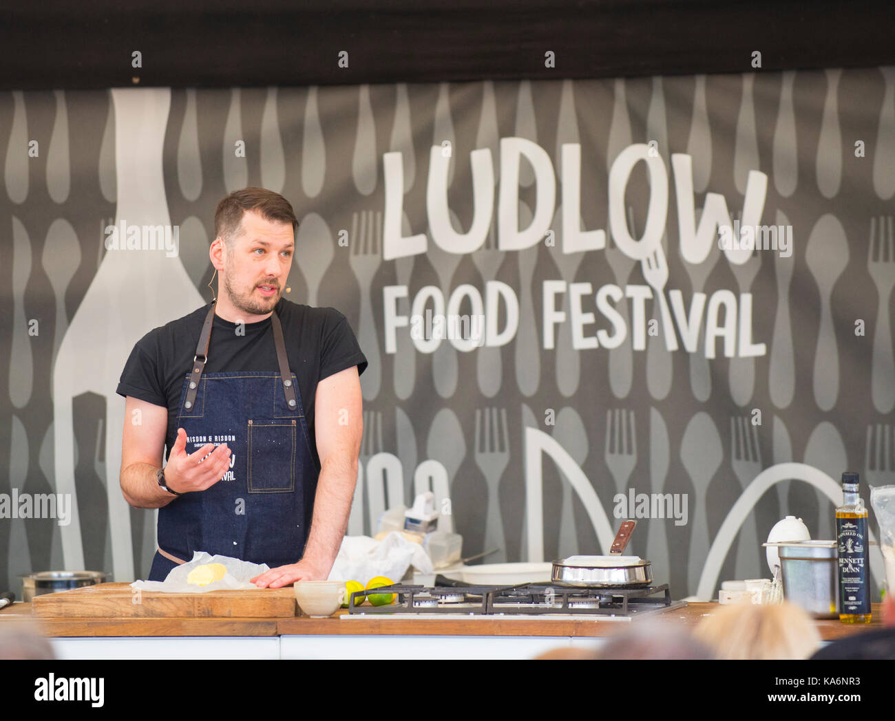 Paul Crowe, Graeme Kidd Stage, Ludlow 2017 Food Festival Stock Photo ...