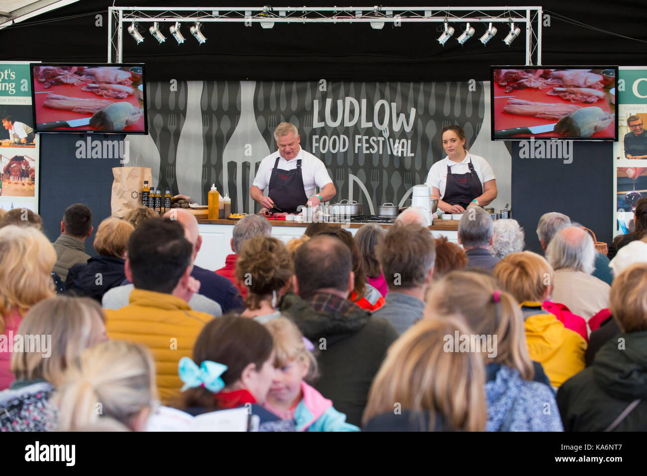 Michael Nijsten, Graeme Kidd Stage, 2017 Ludlow Food Festival Stock ...