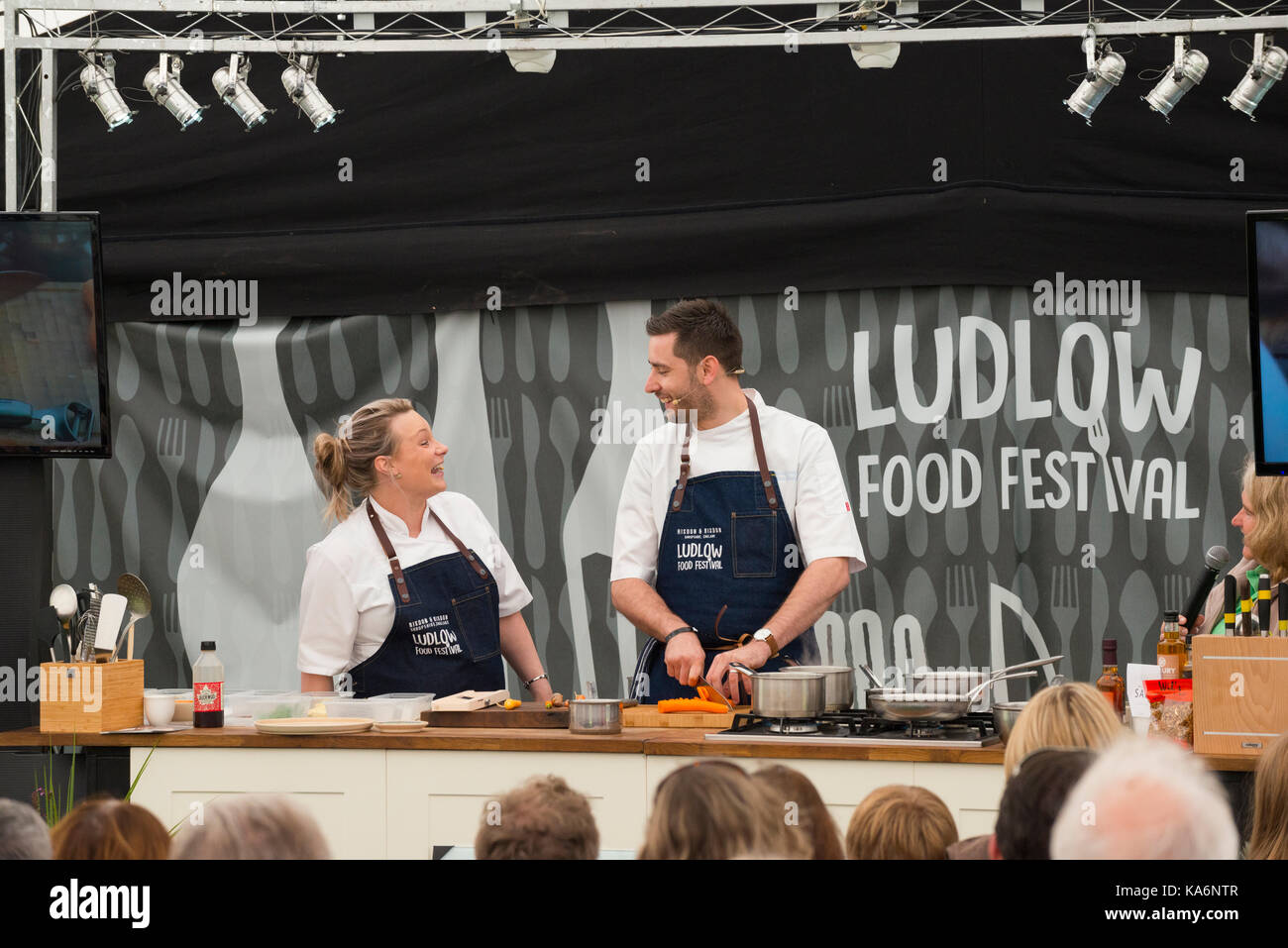 Mark and Sue Stinchcombe, Wot's Cooking Stage, 2017 Ludlow Food ...