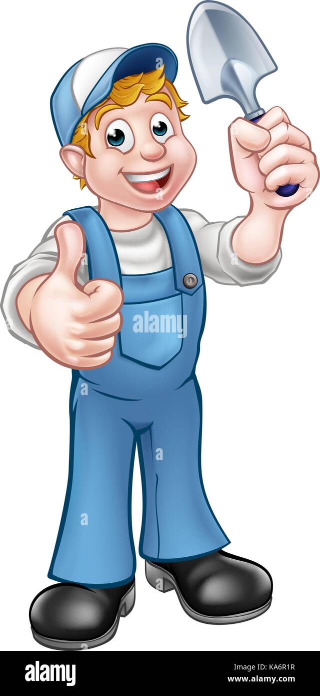 Cartoon gardener hi-res stock photography and images - Alamy