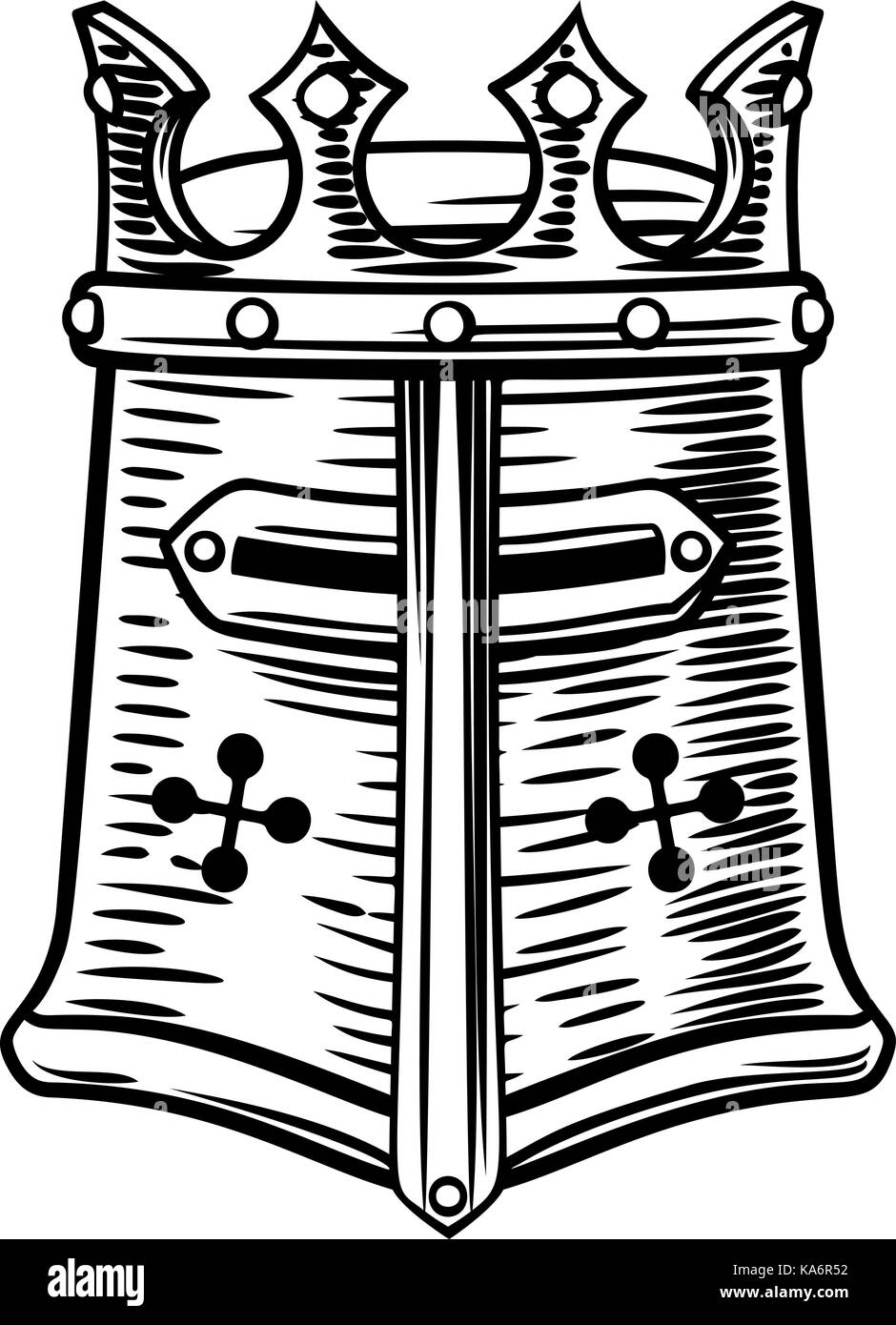 Chivalry knight Black and White Stock Photos & Images - Alamy