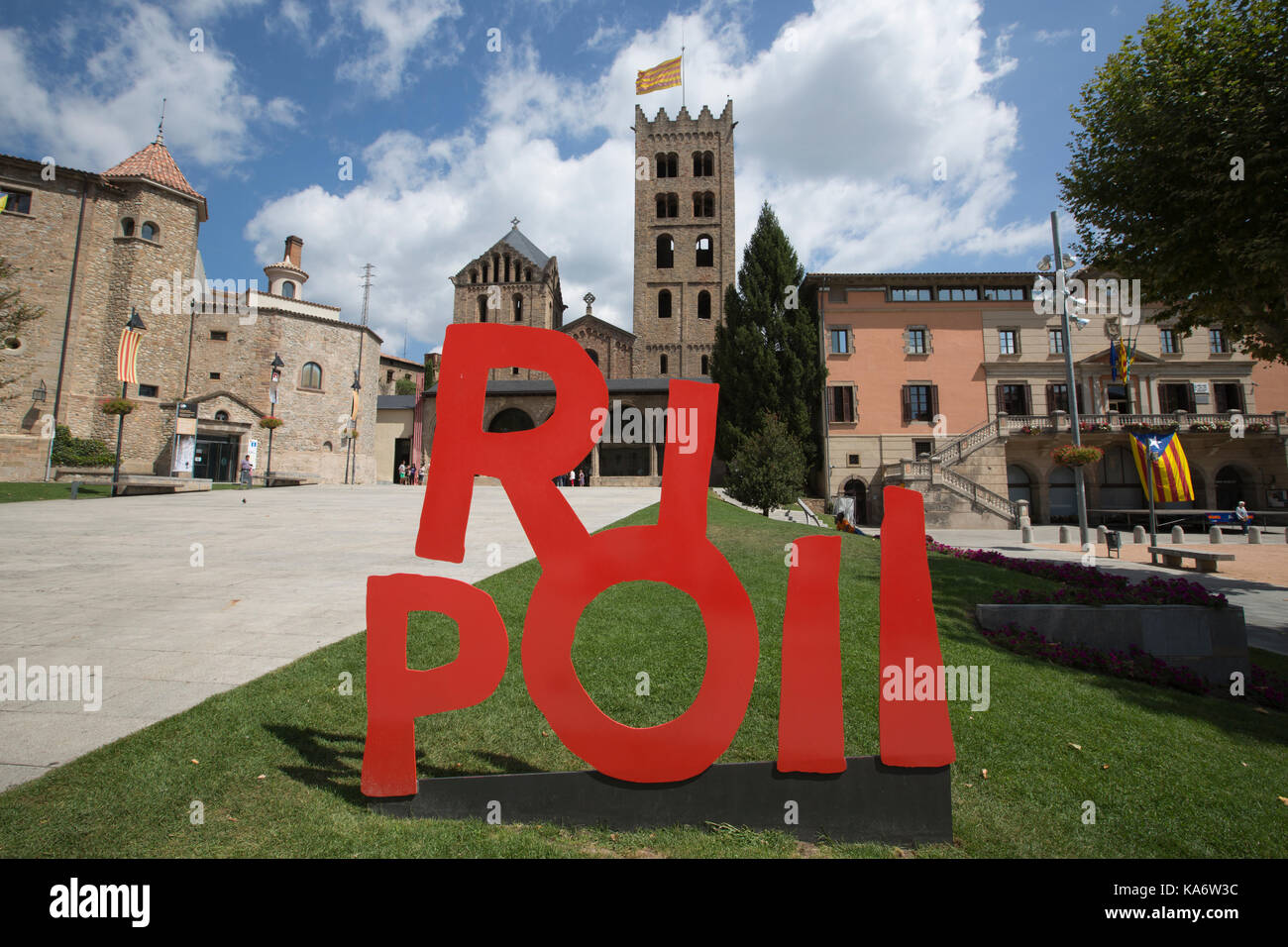 Ripoll, mountain town of about 10,000 people tucked into the foothills ...