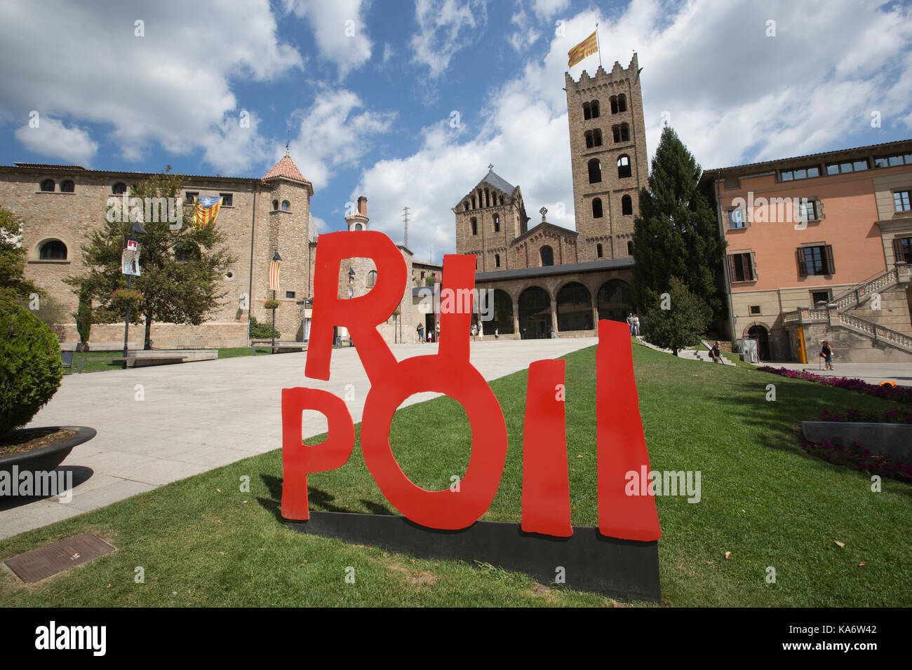 Ripoll, mountain town of about 10,000 people tucked into the foothills ...
