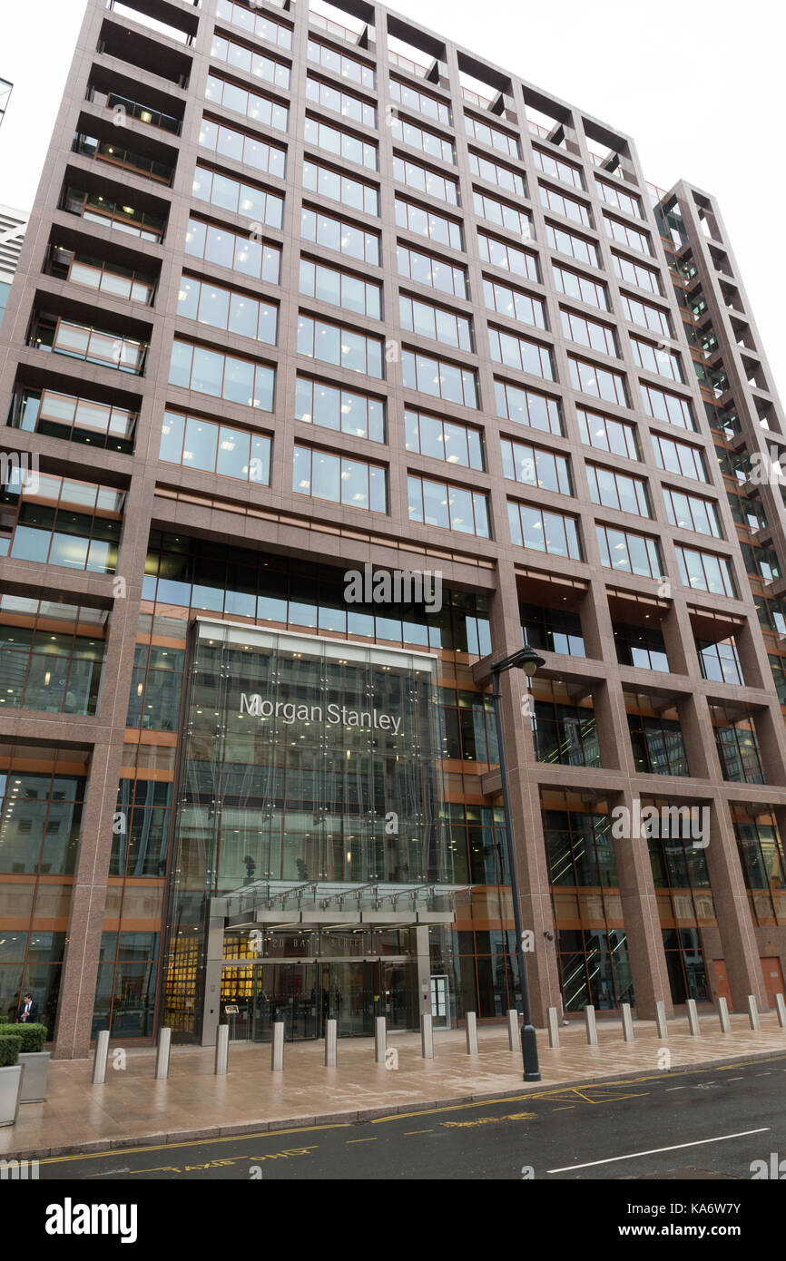 Morgan Stanley Bank, Canary Wharf Stock Photo - Alamy