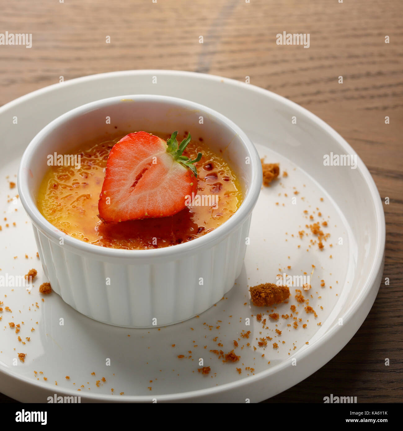 Creme dessert, food closeup Stock Photo - Alamy