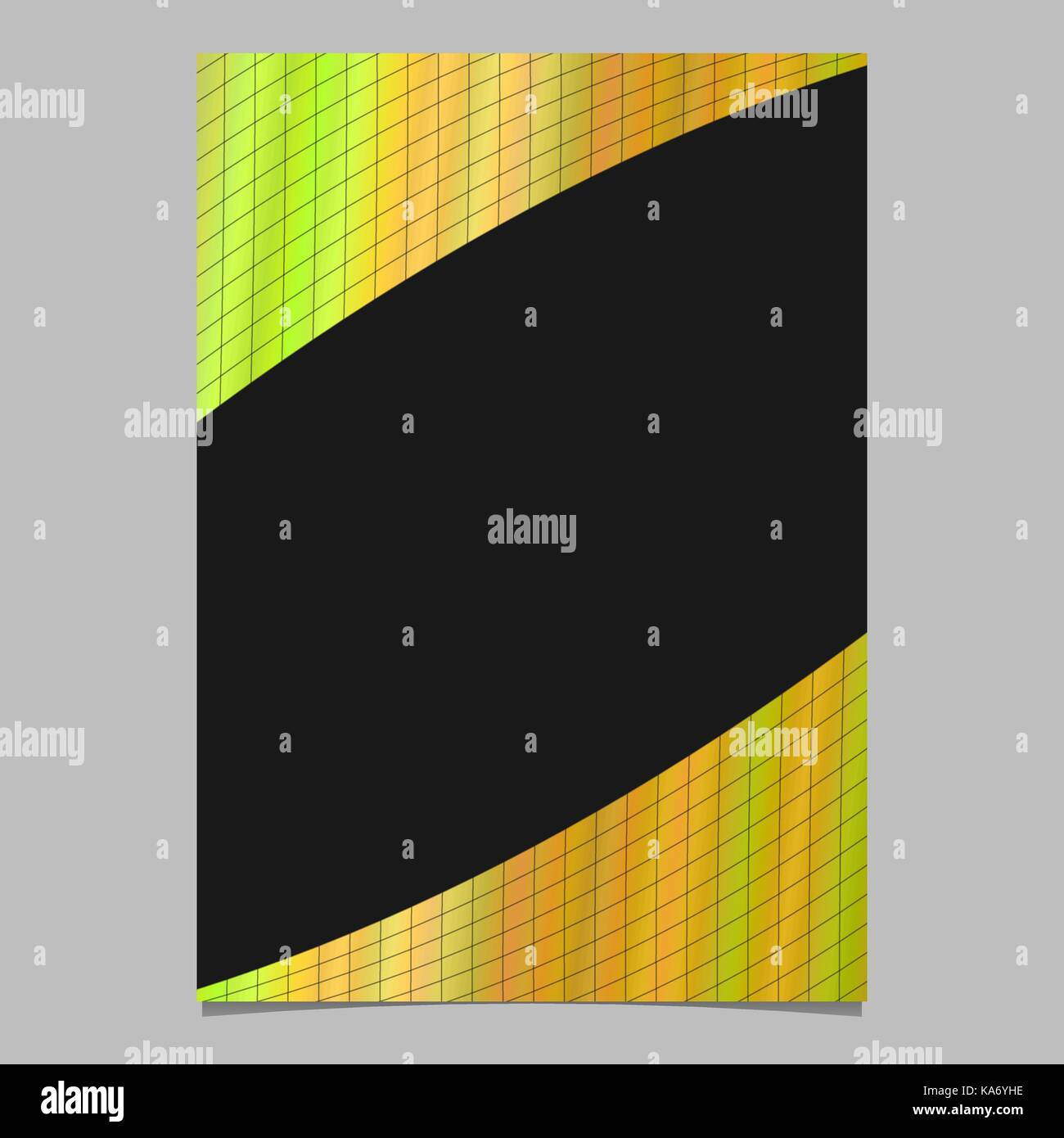 Abstract dynamic colorful gradient curved grid flyer template - page ...
