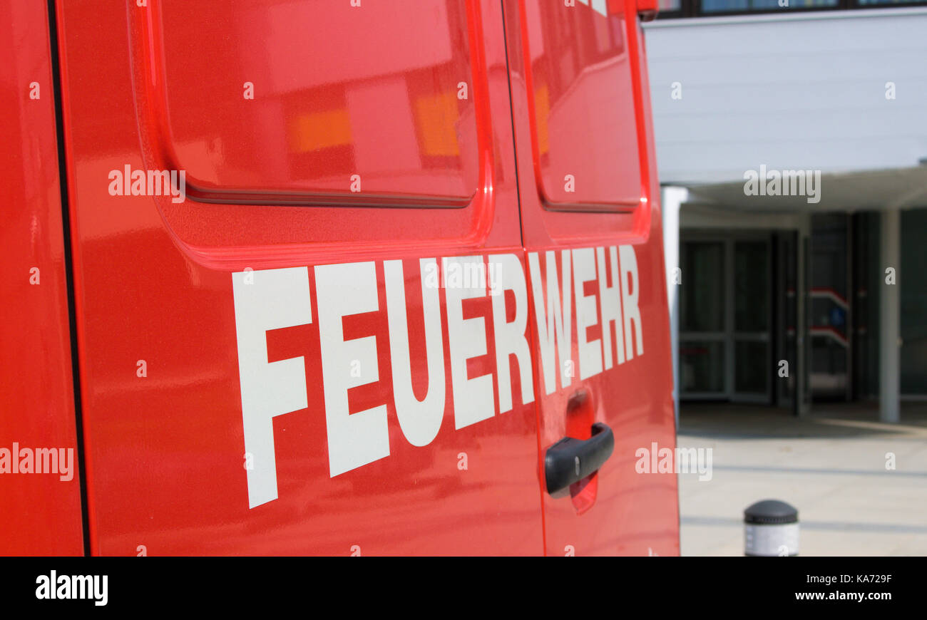 Fire truck, austria, cal 122 Stock Photo - Alamy