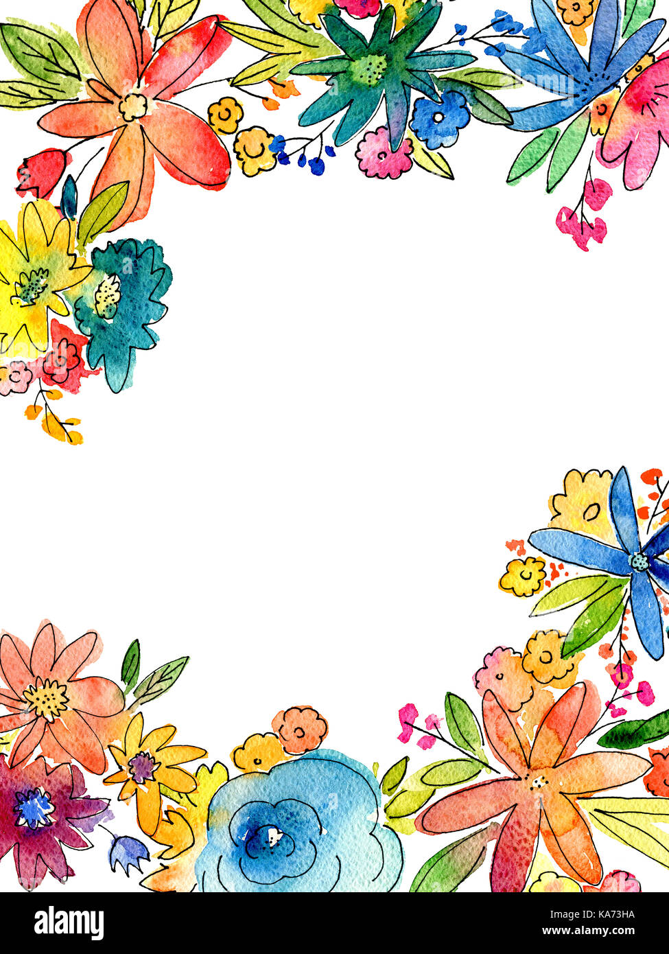 Blank Floral Frames