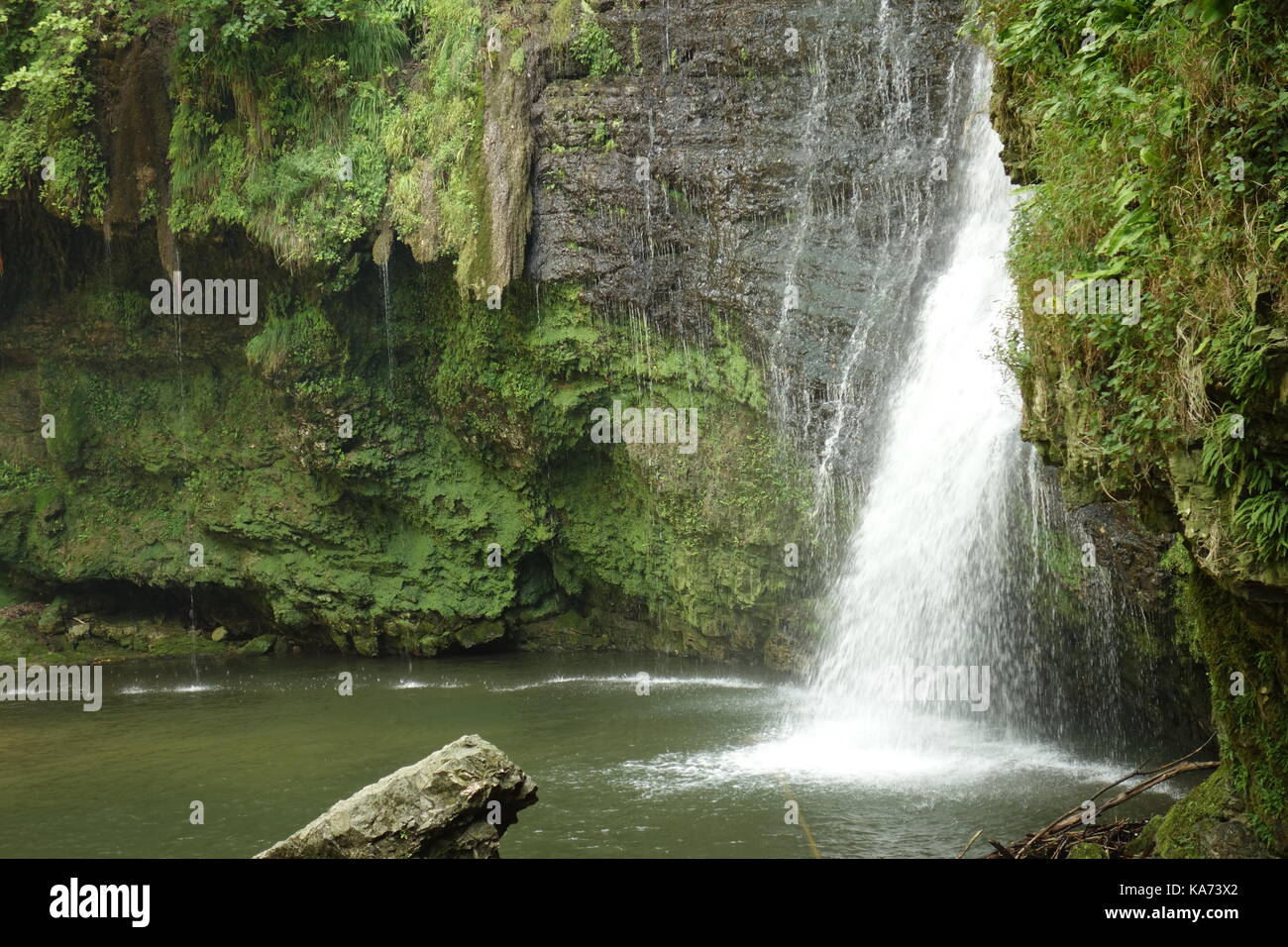Beautiful Waterfall of Fermona in Ferrera di Varese, Lombardy. Italy ...