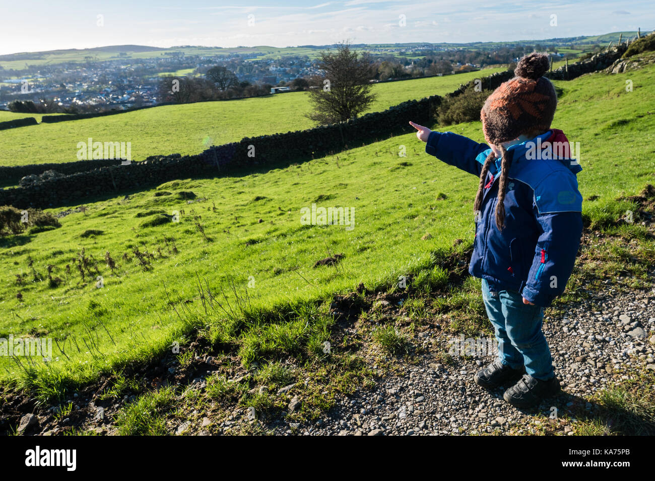 Hamish showing me where he lives Stock Photo - Alamy