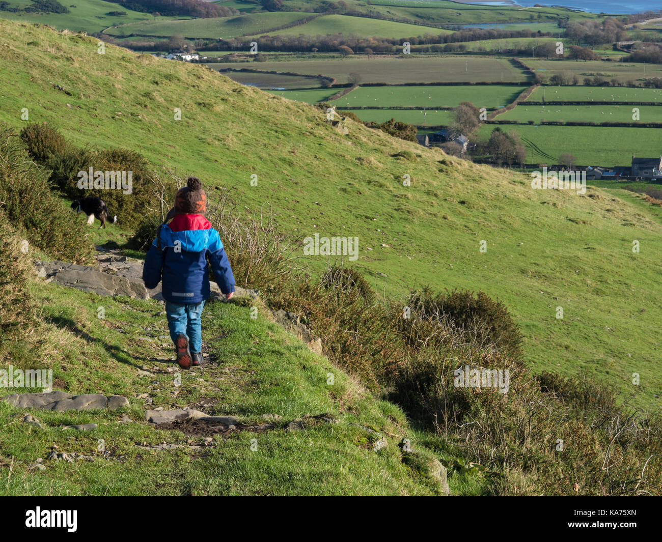 Heading back down Stock Photo - Alamy