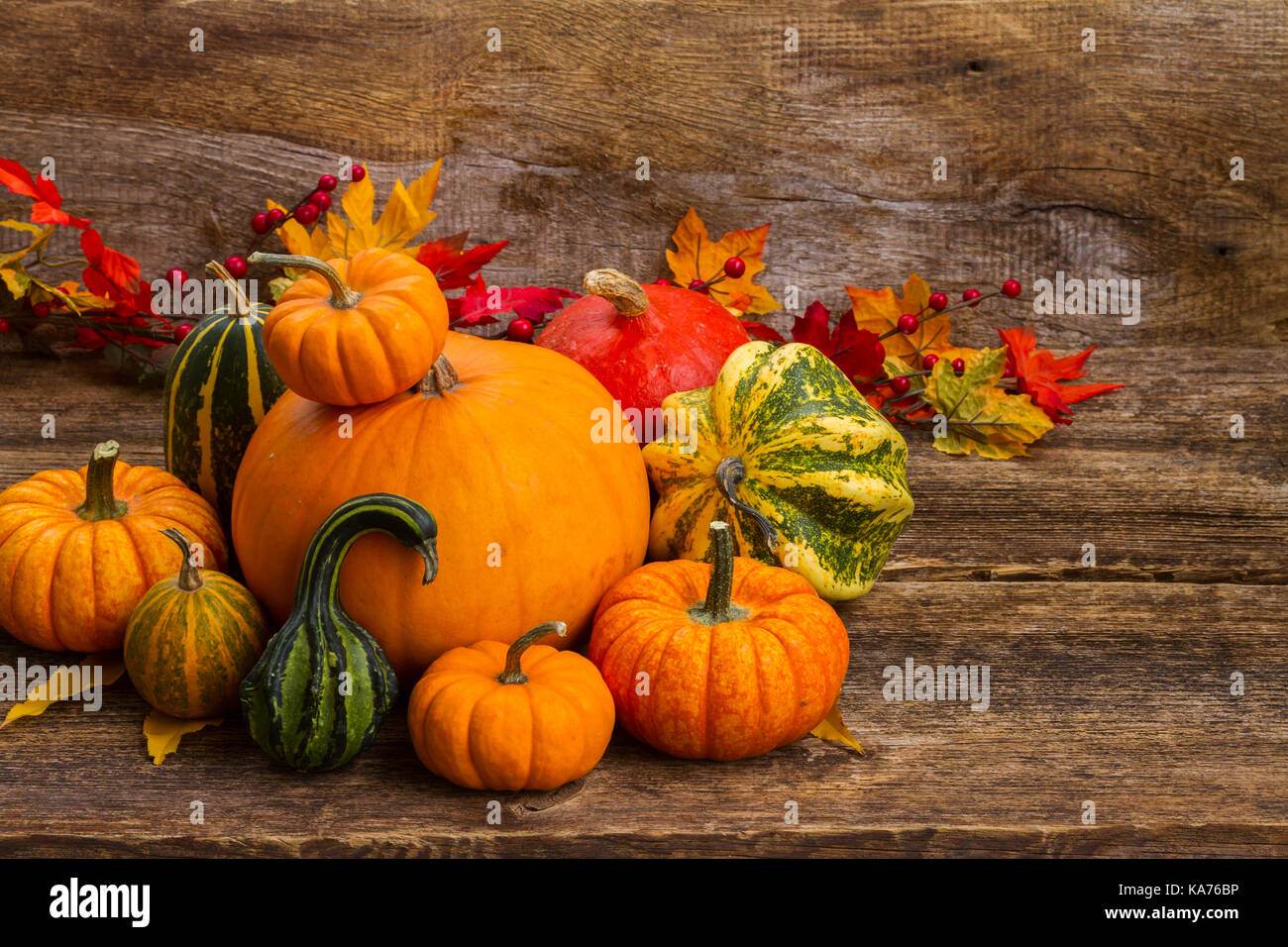 pumpkin on table Stock Photo - Alamy