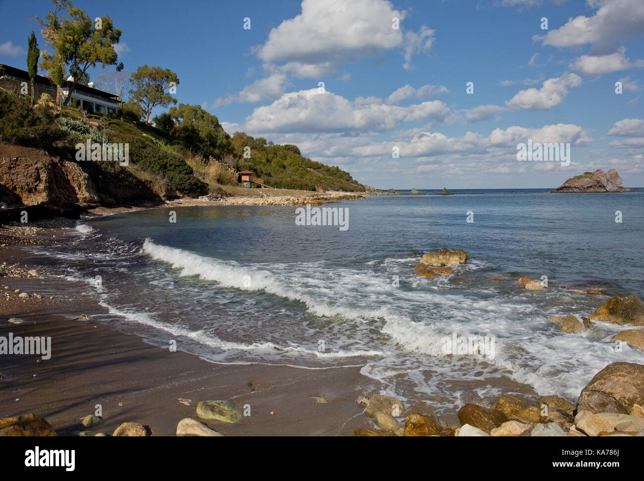 Aphrodite's Beach near Polis, Cyprus Stock Photo - Alamy