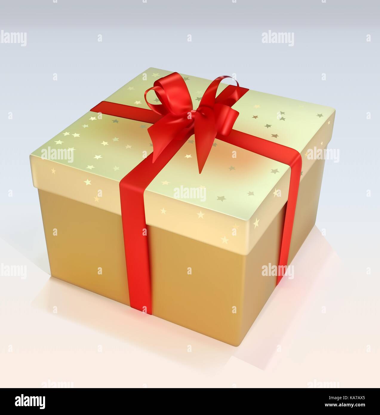Gold Christmas Present Stock Vector Image & Art - Alamy