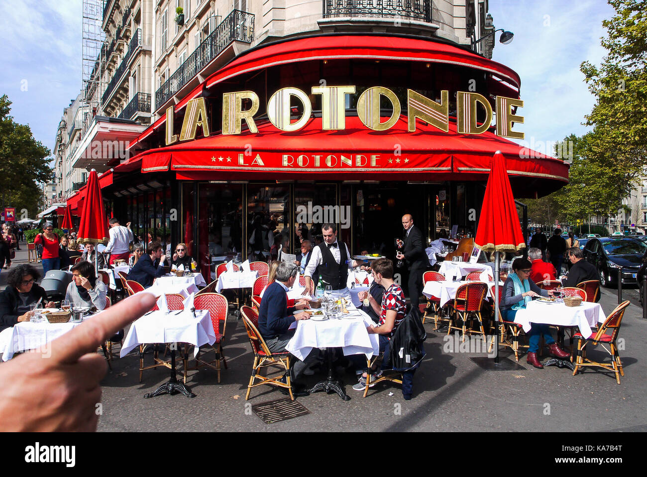 Restaurant La Rotonde, Paris, France Stock Photo - Alamy