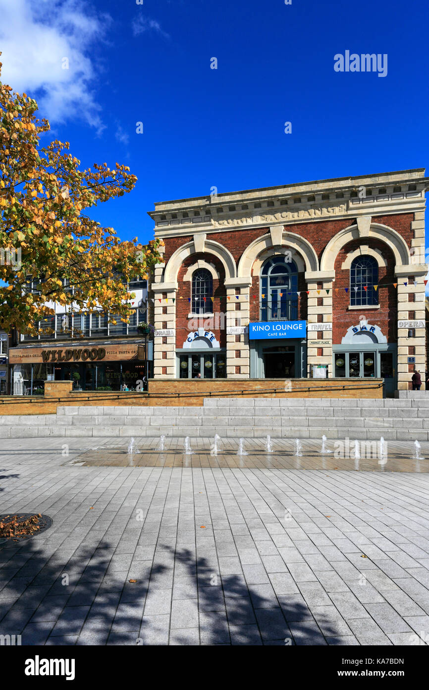 The Corn Exchange and Market Place, Kettering town, Northamptonshire ...