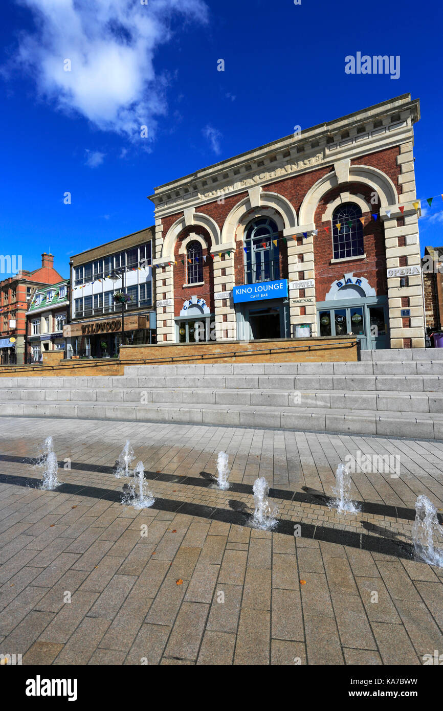 The Corn Exchange and Market Place, Kettering town, Northamptonshire ...